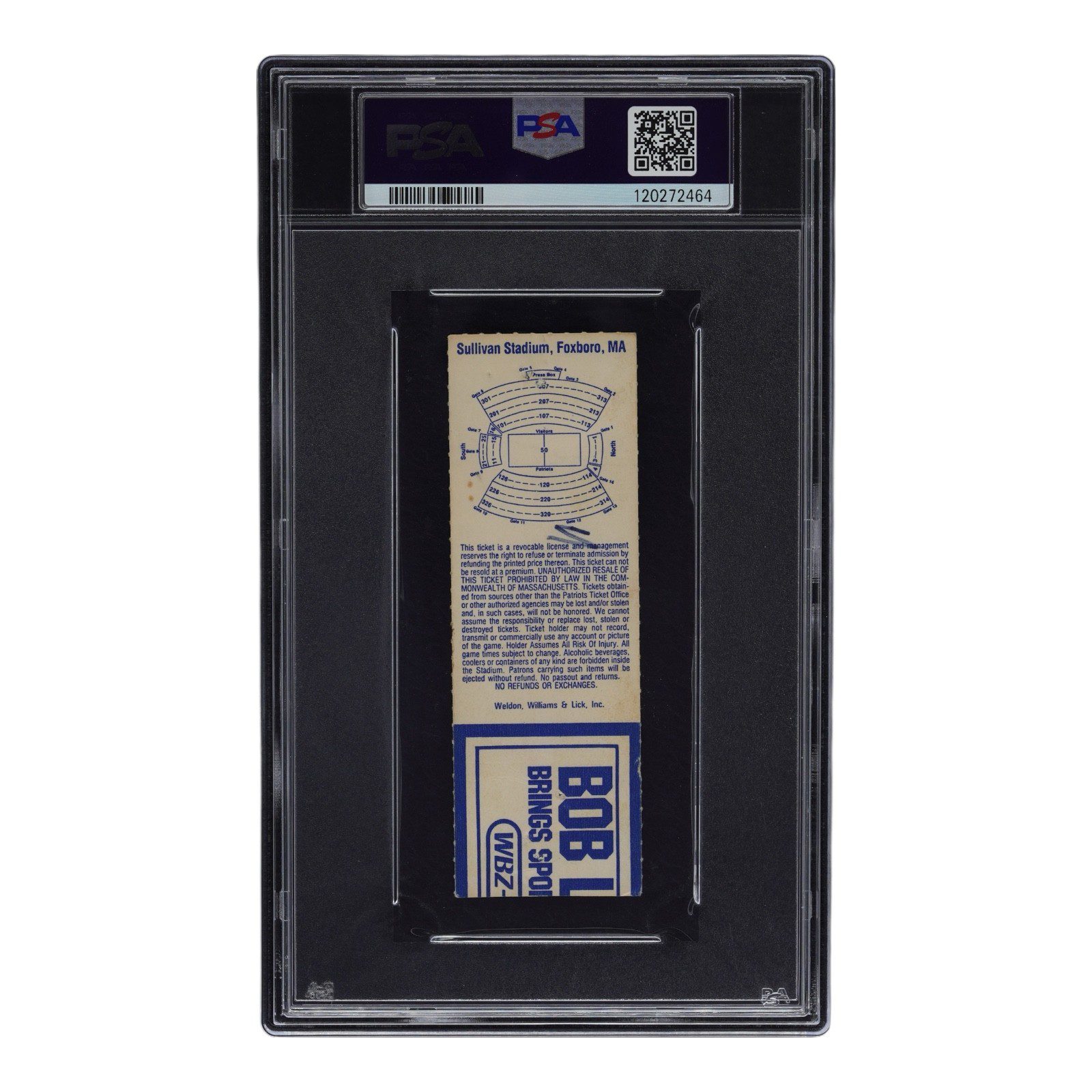 BO JACKSON SIGNED 11/1/1987 RAIDERS NFL DEBUT TICKET STUB PSA Rookie ...