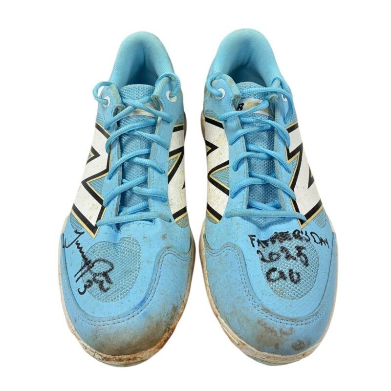 JEREMY PENA SIGNED 2025 SEASON GAME USED FATHER'S DAY NEW BALANCE ...