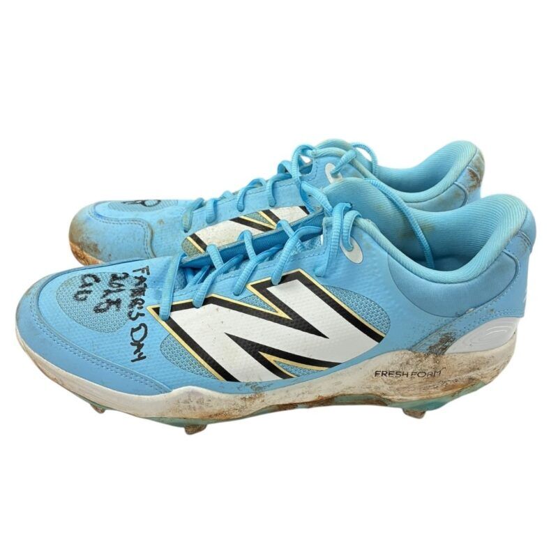 JEREMY PENA SIGNED 2025 SEASON GAME USED FATHER'S DAY NEW BALANCE ...