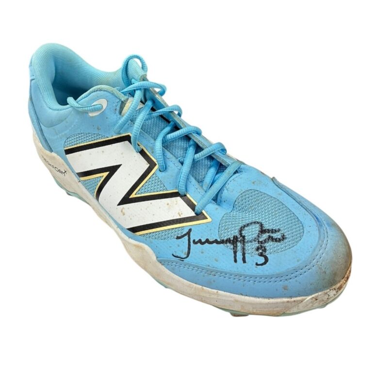 JEREMY PENA SIGNED 2025 SEASON GAME USED FATHER'S DAY NEW BALANCE ...
