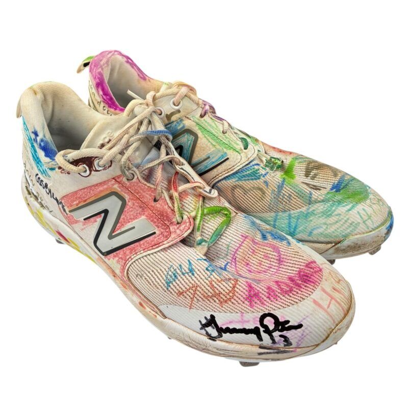 JEREMY PENA SIGNED HOUSTON ASTROS WORN GAME USED PENA PALS 1of 1 CLEATS ...