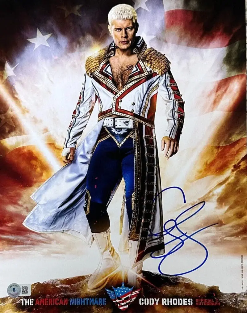 Cody Rhodes Signed Autographed 11x14 Photo Beckett Authenticated ...