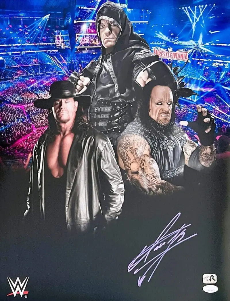 Undertaker Signed Autographed 16x20 Photo JSA Authenticated #10 Purple ...