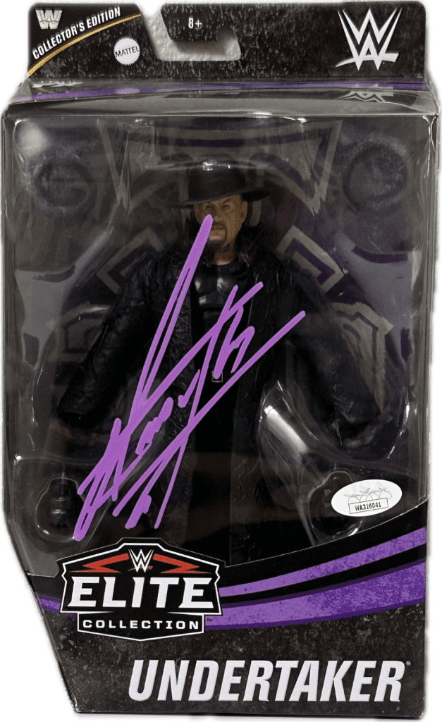 Undertaker Signed Elite 30th Anniversary Action Figure JSA ...