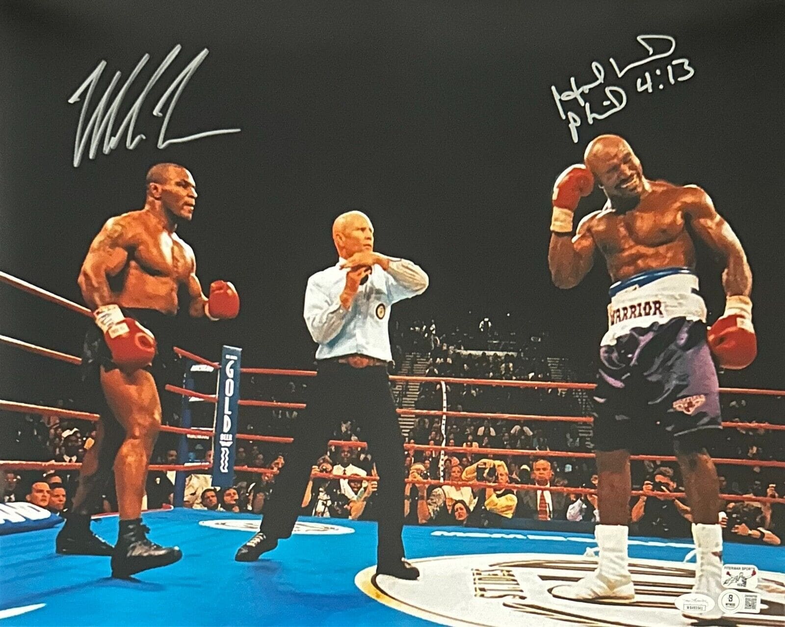 Mike Tyson & Evander Holyfield Signed Autographed 16x20 Photo JSA ...