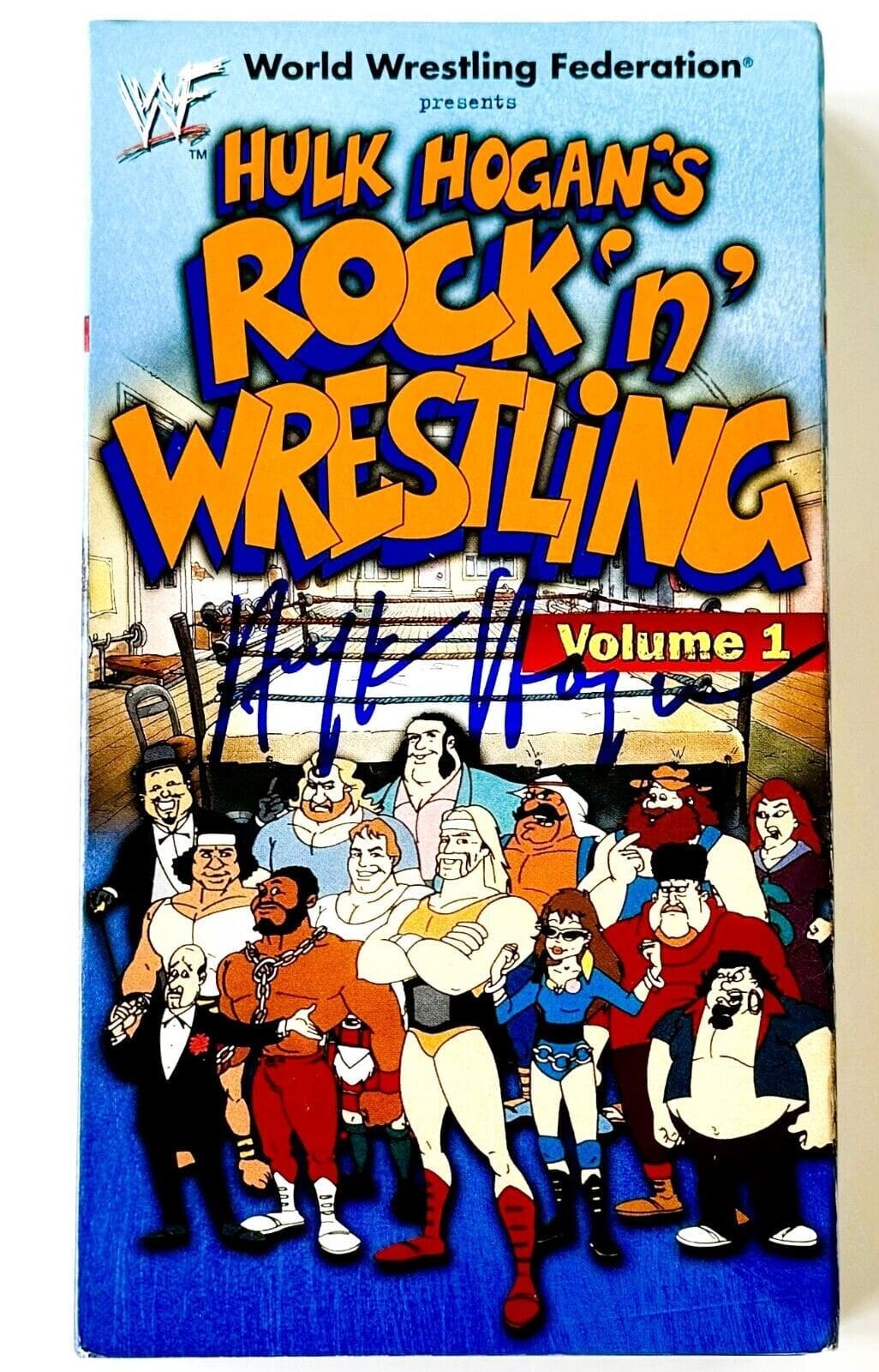 Hulk Hogan Signed Hulk Hogan's Rock 'n' Wrestling Volume 1 VHS Tape JSA ...