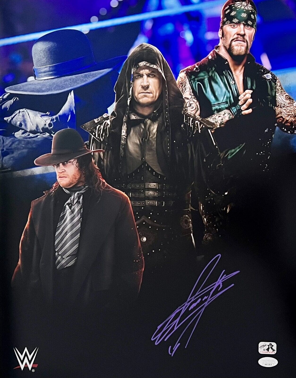 Undertaker Signed Autographed 16x20 Photo JSA Authenticated #1 Purple ...