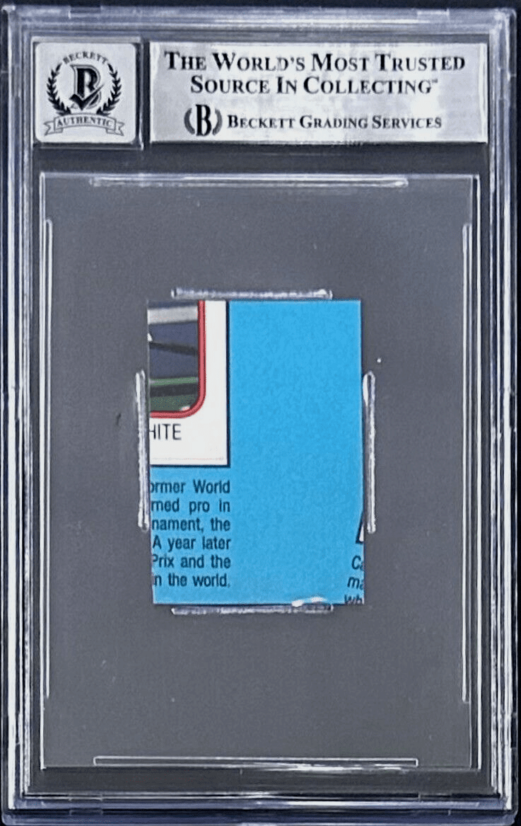 Mike Tyson Signed 1987-88 Panini Supersport Stickers Card BAS Auto 10 ...