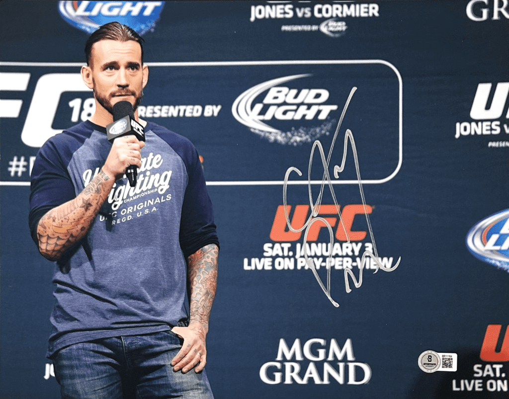 CM Punk Signed Autographed 11x14 Photo Beckett Authenticated 2 ...