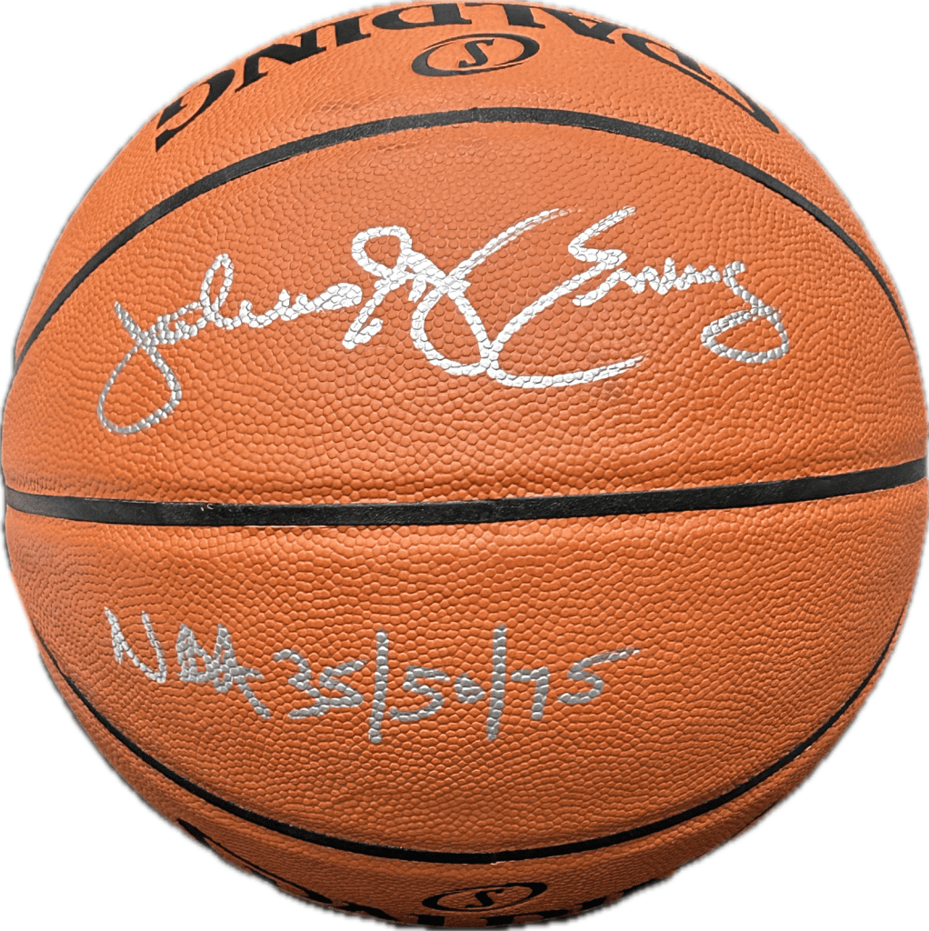 Julius Dr. J Erving Signed Autographed Spalding Basketball JSA NBA 35 ...