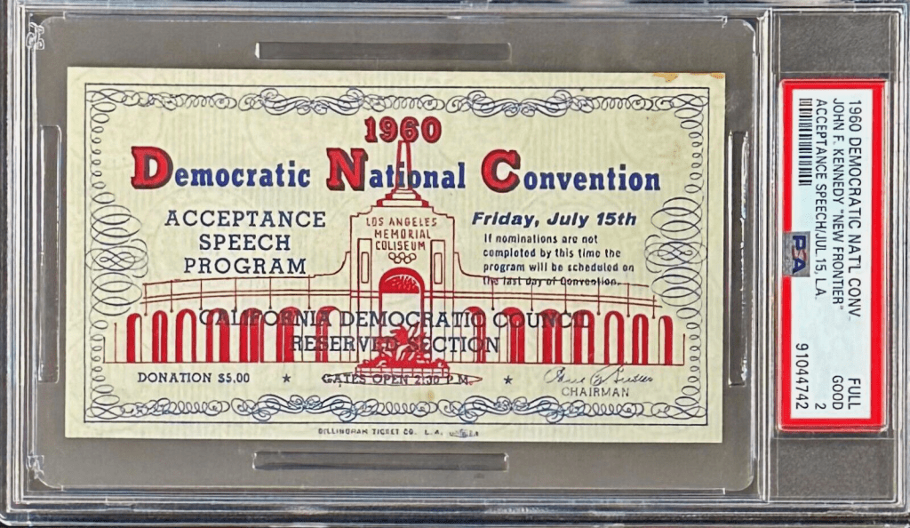 John F Kennedy 1960 Democratic National Convention Acceptance Speech ...