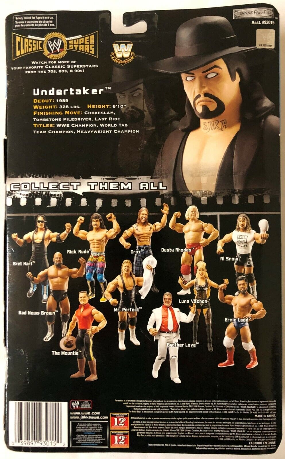 The Undertaker Signed Autographed WWE Classic Super Star Figure PSA/DNA ...