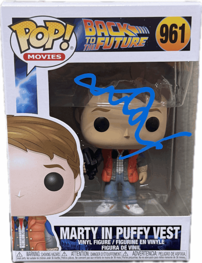 Michael J Fox Marty McFly Signed Back to The Future POP Figure 961 JSA ...