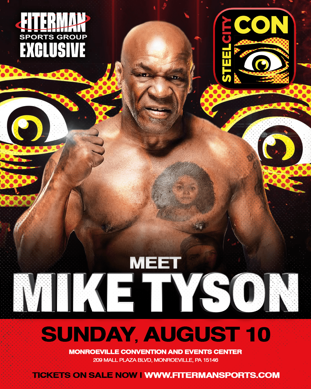 Mike Tyson (PUBLIC AUTOGRAPH EVENT) Steel City Con - Pittsburgh, PA ...