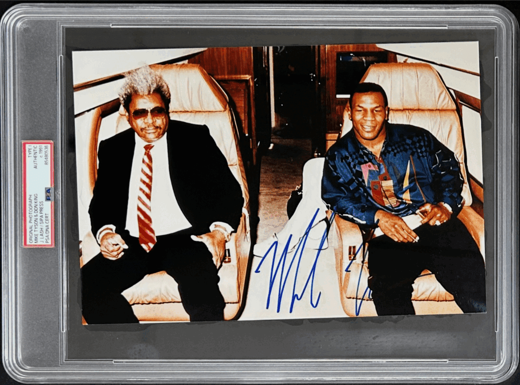 Mike Tyson Signed Original 1991 Type 1 Photograph PSA/DNA w/ Don King ...