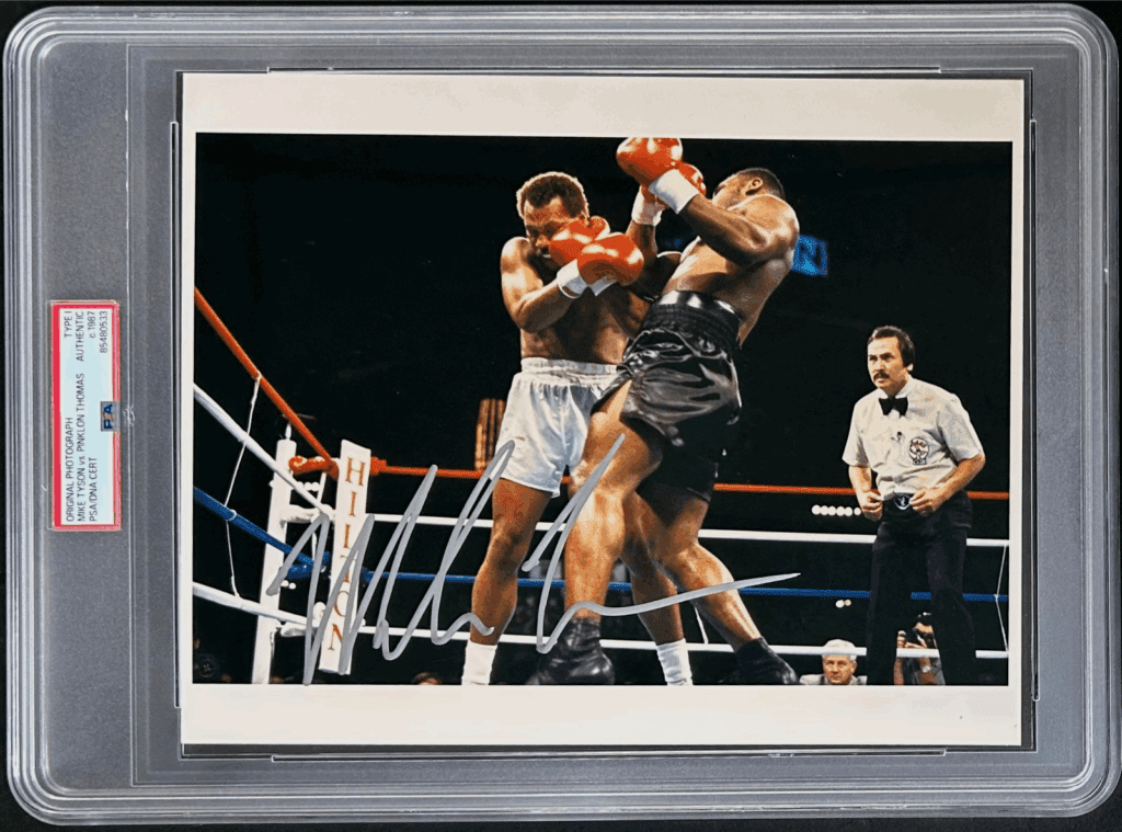 Mike Tyson Signed Original 1987 Type 1 Photograph PSA/DNA Tyson vs ...