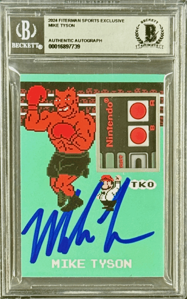MIKE TYSON 2024 Fiterman Sports Exclusive Punch Out Signed Card BAS ...
