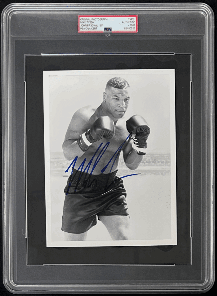 Mike Tyson Signed Original 1989 Type 1 Photograph PSA/DNA Iron Mike ...