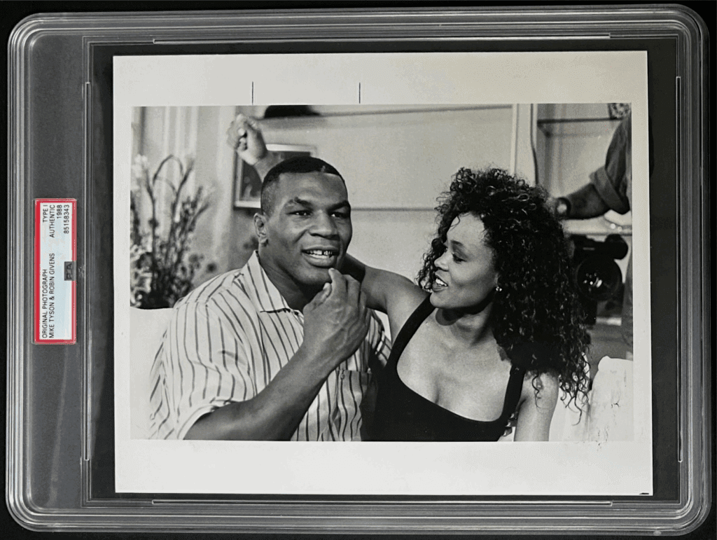 Mike Tyson Original 1988 Type 1 Photograph PSA/DNA with Robin Givens ...