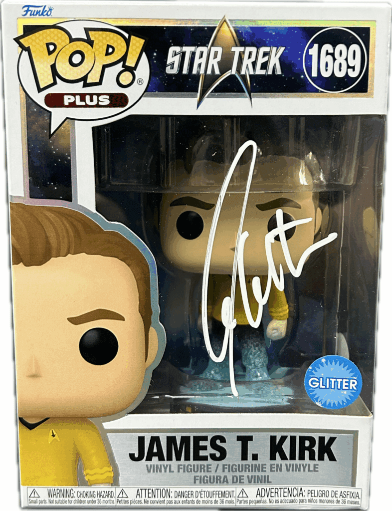William Shatner Signed Funko POP 1689 JSA James T. Kirk Star Trek ...