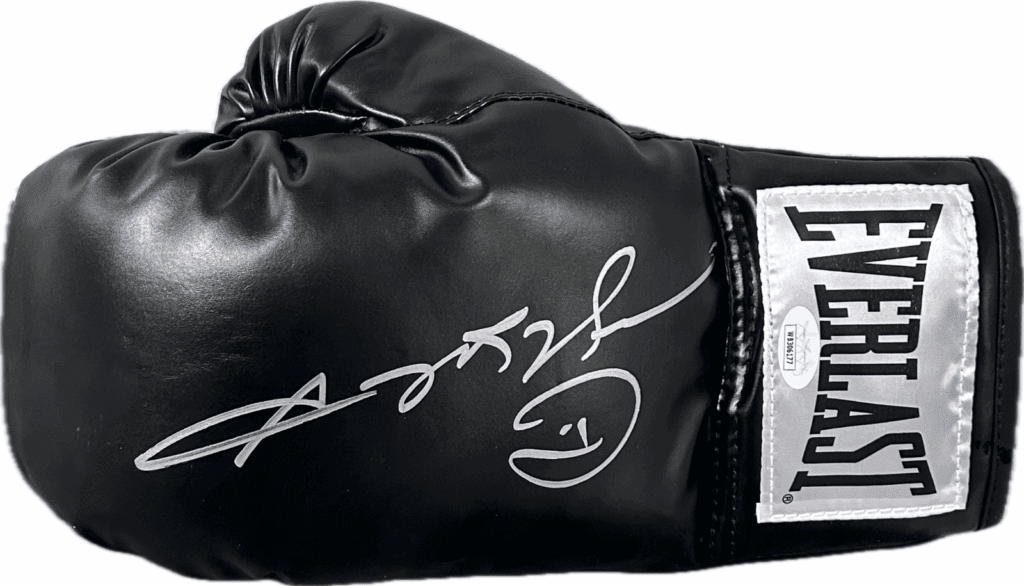 Sugar Ray Leonard Signed Autographed Black Left Hand Boxing Glove JSA ...