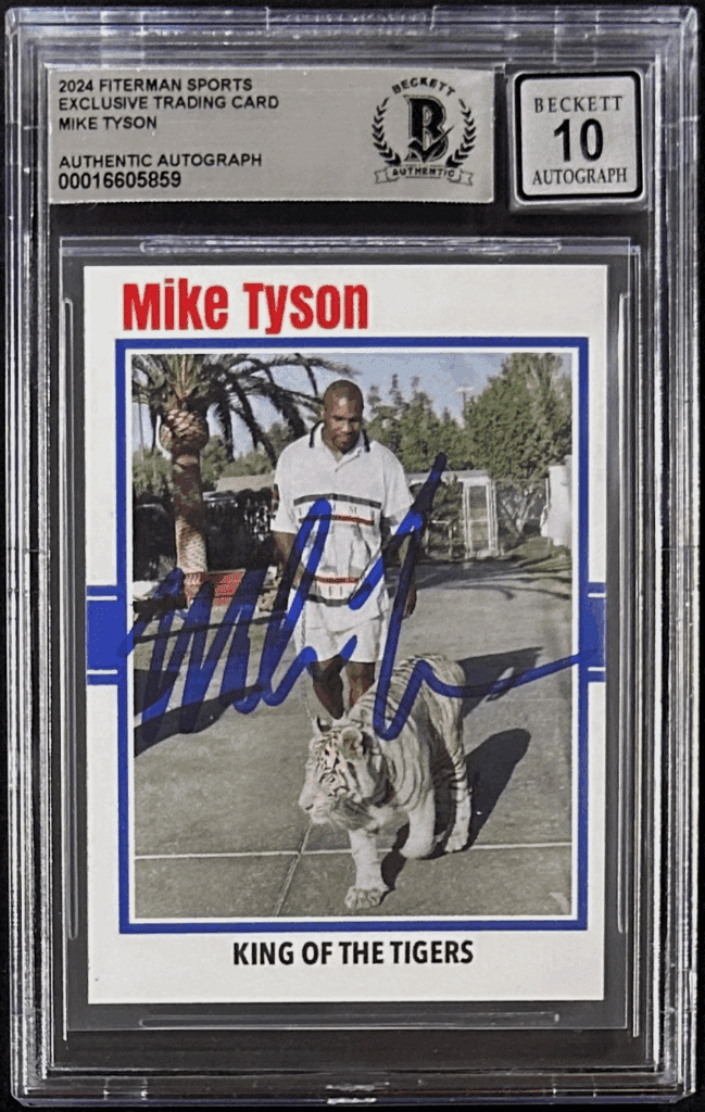 Mike Tyson Signed 2024 Fiterman Sports Exclusive Card BAS 16605859 Auto ...