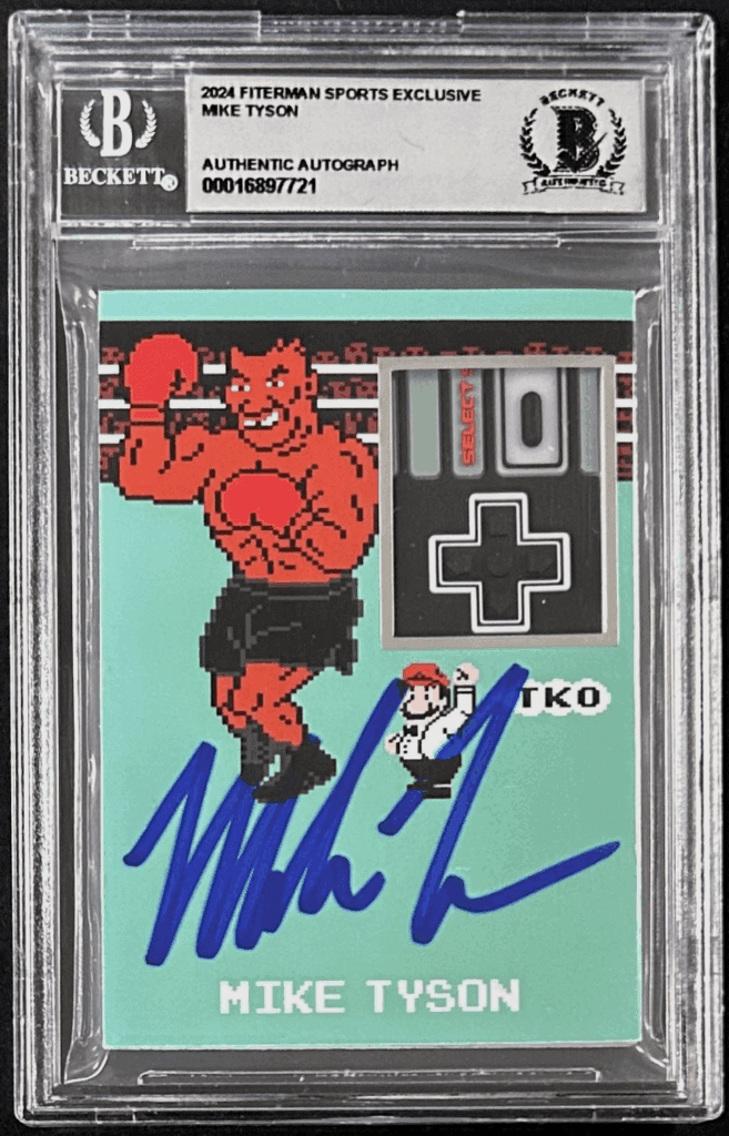 MIKE TYSON 2024 Fiterman Sports Exclusive Punch Out Signed Card BAS ...
