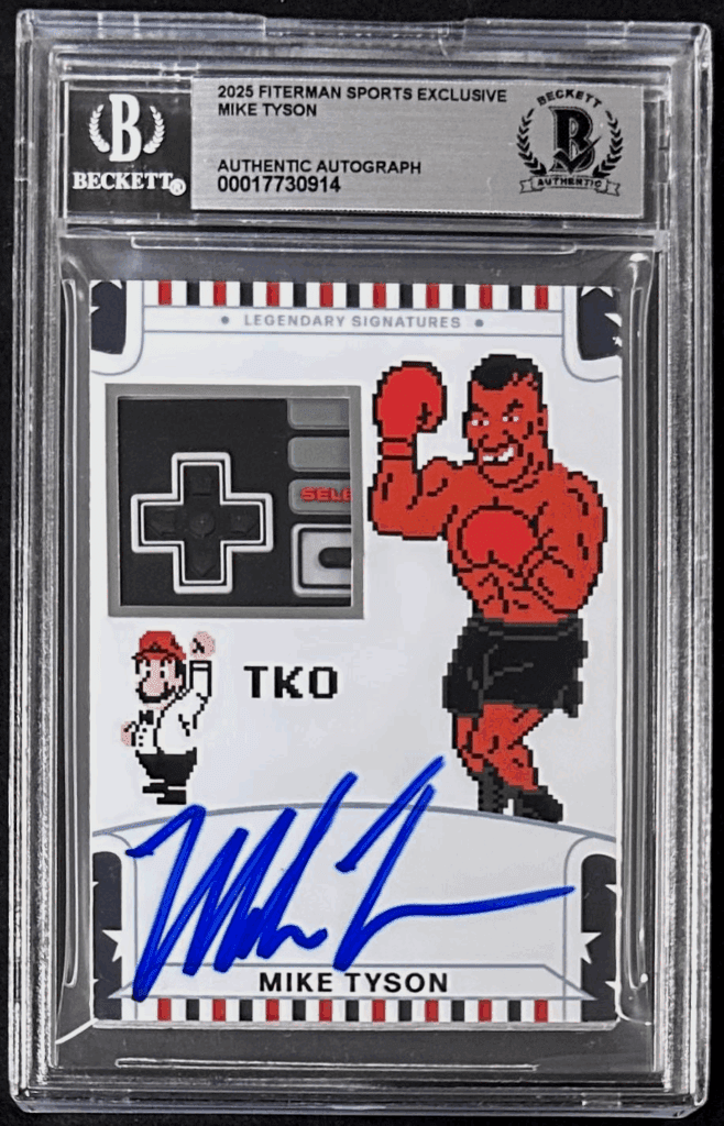 MIKE TYSON 2025 Fiterman Sports Exclusive Punch Out Signed Card BAS ...