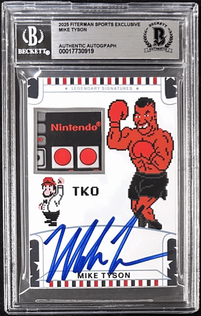 MIKE TYSON 2025 Fiterman Sports Exclusive Punch Out Signed Card BAS ...