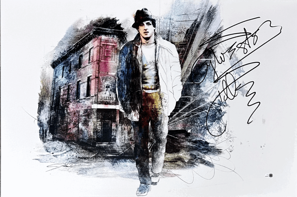 Sylvester Stallone Signed Rocky 30x20 Canvas Print JSA Authentic John ...