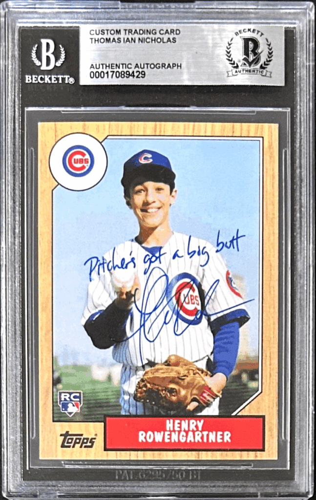THOMAS IAN NICHOLAS AUTOGRAPHED TOPPS CUSTOM TRADING CARD BECKETT ...