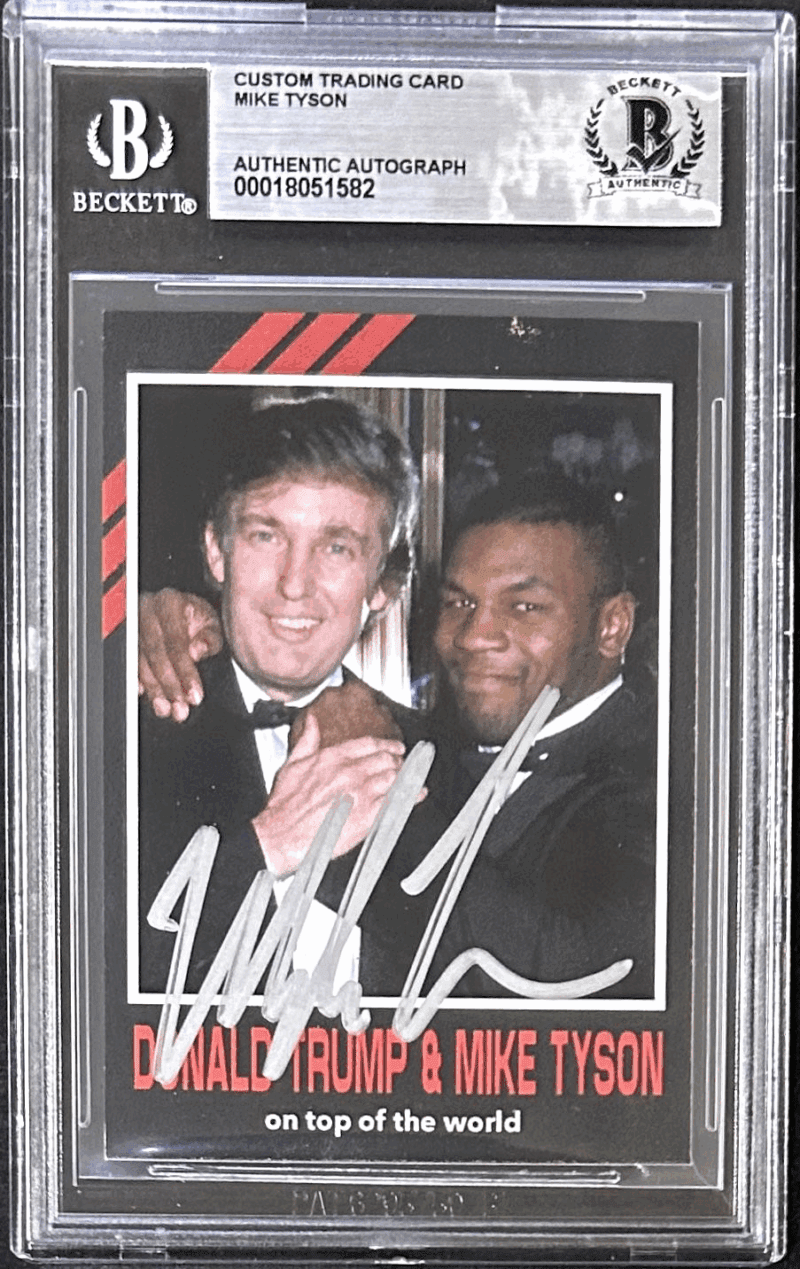 MIKE TYSON SIGNED 2024 FITERMAN EXCLUSIVE CARD BECKETT 18051582 ...