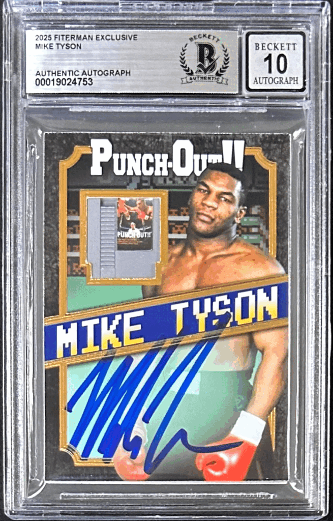 MIKE TYSON 2025 Fiterman Sports Exclusive Punch Out Signed Card BAS ...