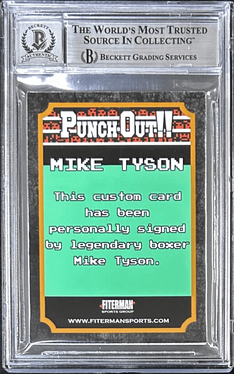 MIKE TYSON 2025 Fiterman Sports Exclusive Punch Out Signed Card BAS ...