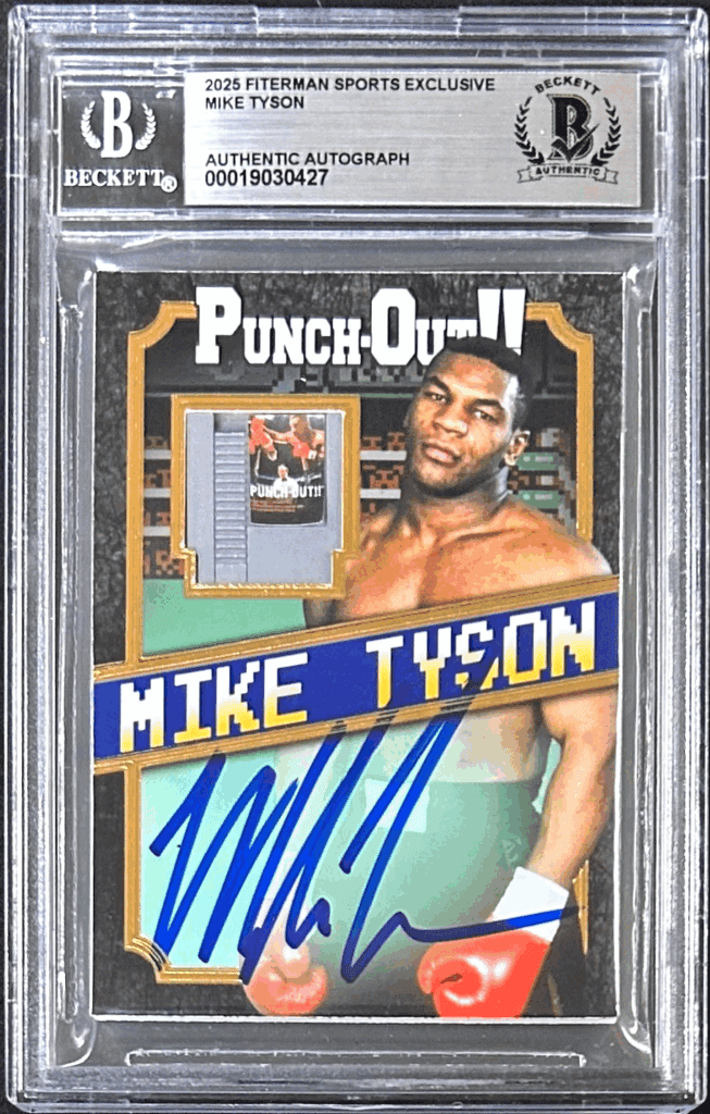 MIKE TYSON 2025 Fiterman Sports Exclusive Punch Out Signed Card BAS ...