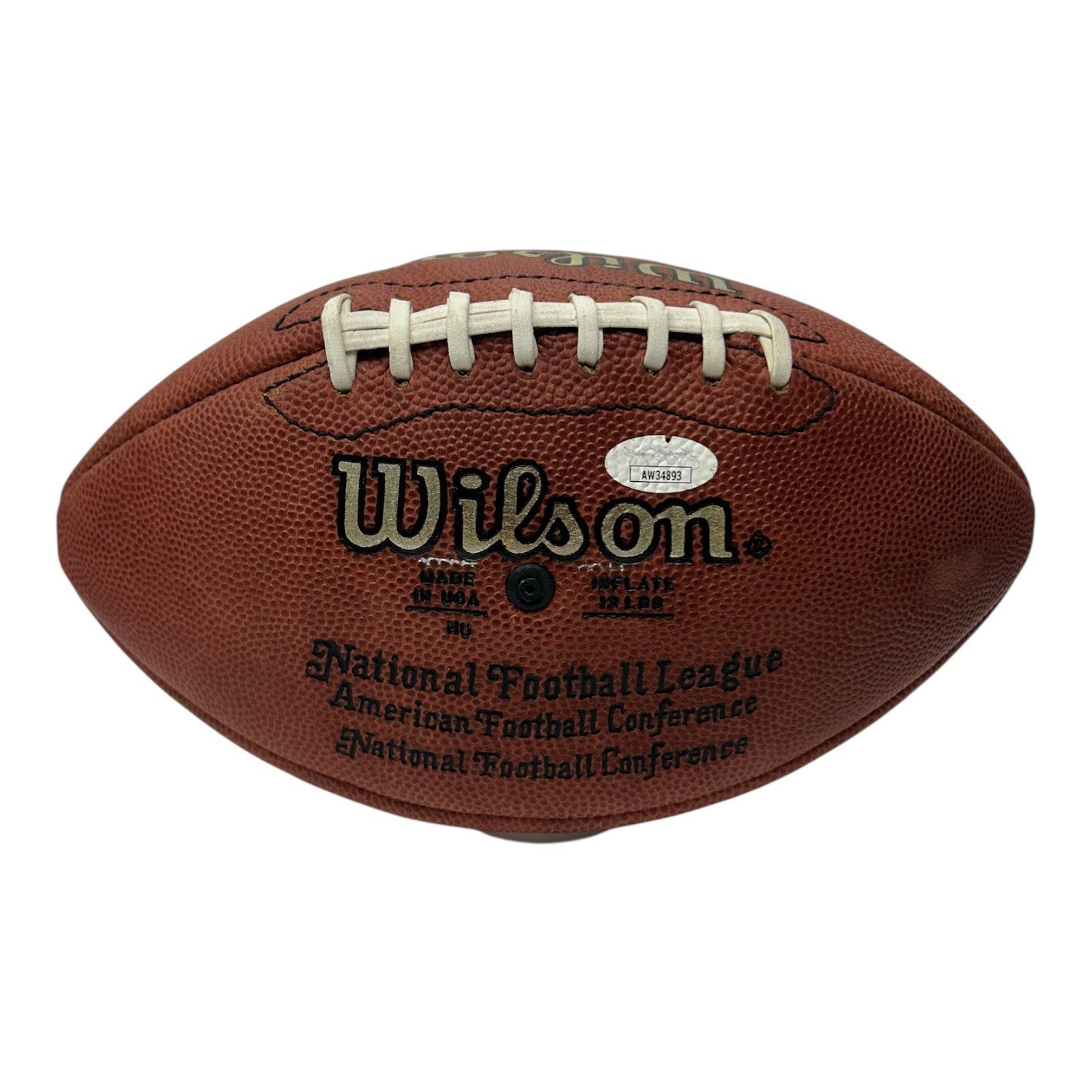 JOE NAMATH AUTOGRAPHED WILSON DUKE FOOTBALL JSA AW34893 12X NEW YORK ...