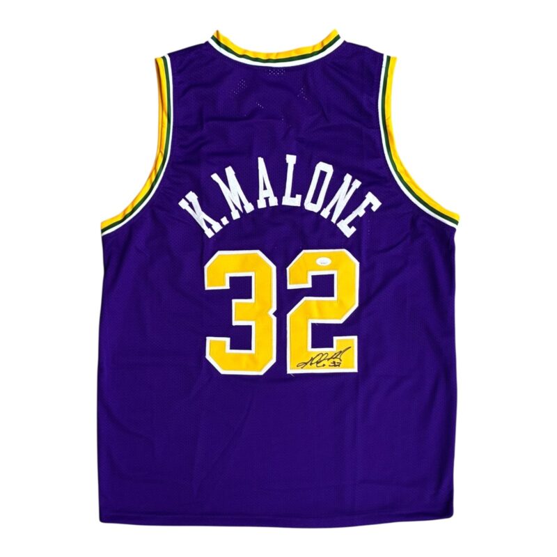 KARL MALOONE AUTOGRAPHED PURPLE/YELLOW JERSEY JSA | Fiterman Sports