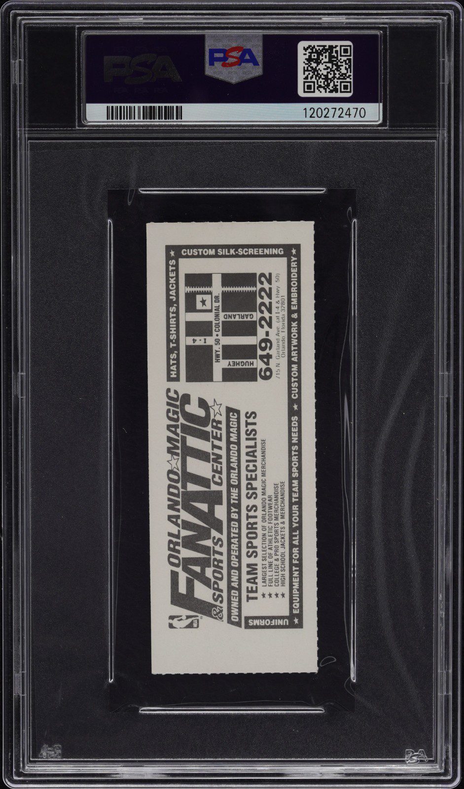 SHAQUILLE SHAQ O'NEAL SIGNED 1992 NBA DEBUT TICKET STUB PSA MINT 9 ...