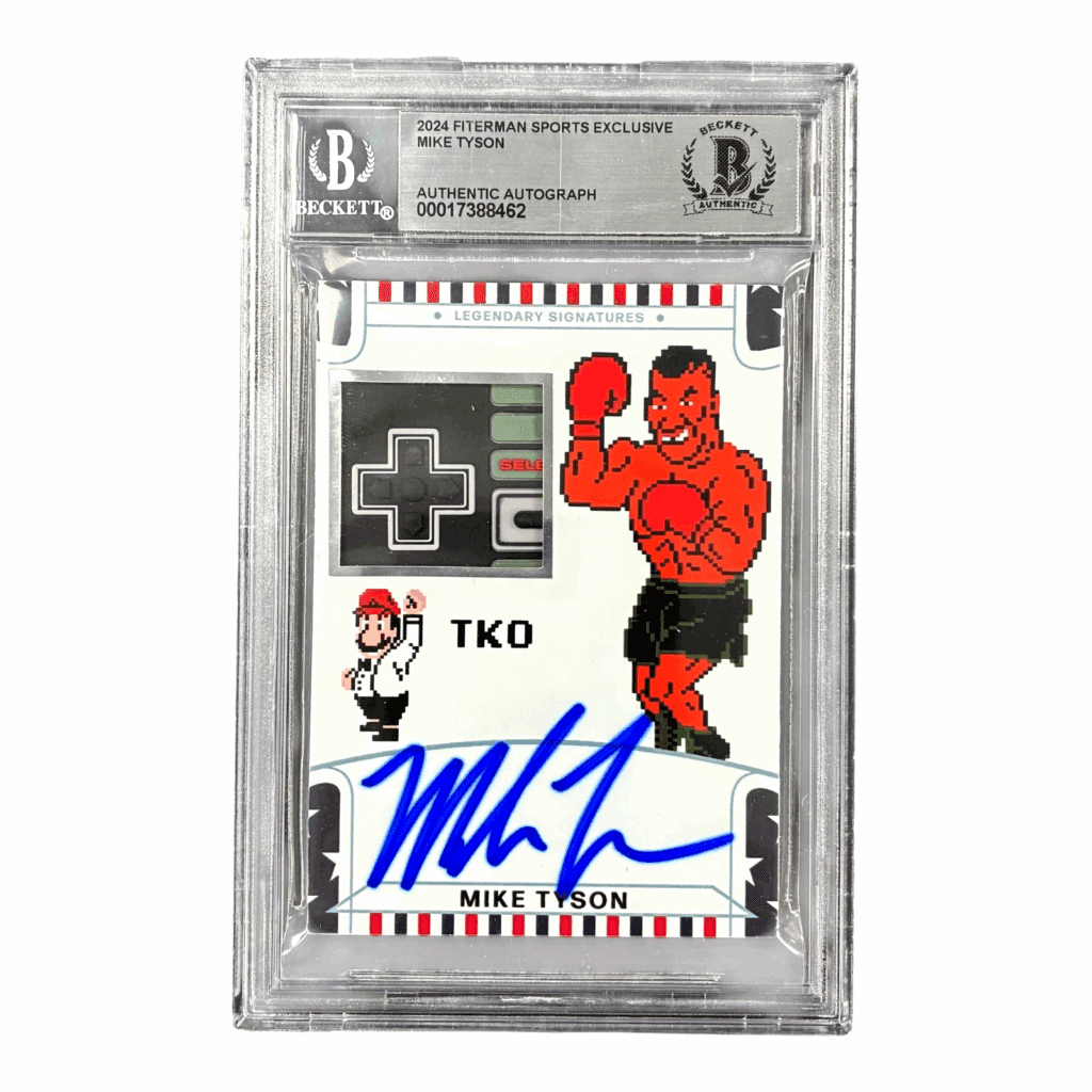 MIKE TYSON 2024 Fiterman Sports Exclusive Punch Out Signed Card BAS ...