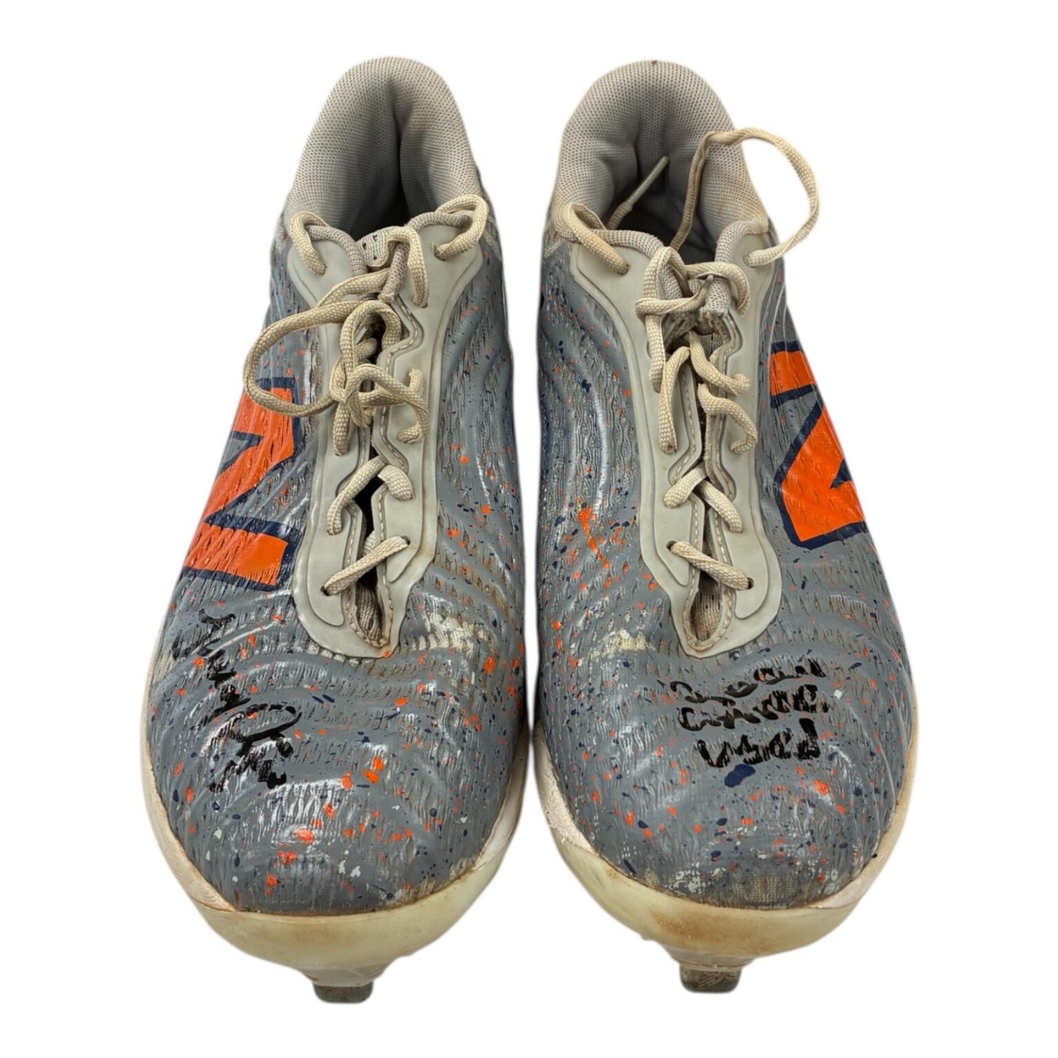 JEREMY PENA SIGNED 2024 SEASON GAME USED ASTROS WORN BASEBALL CLEATS ...