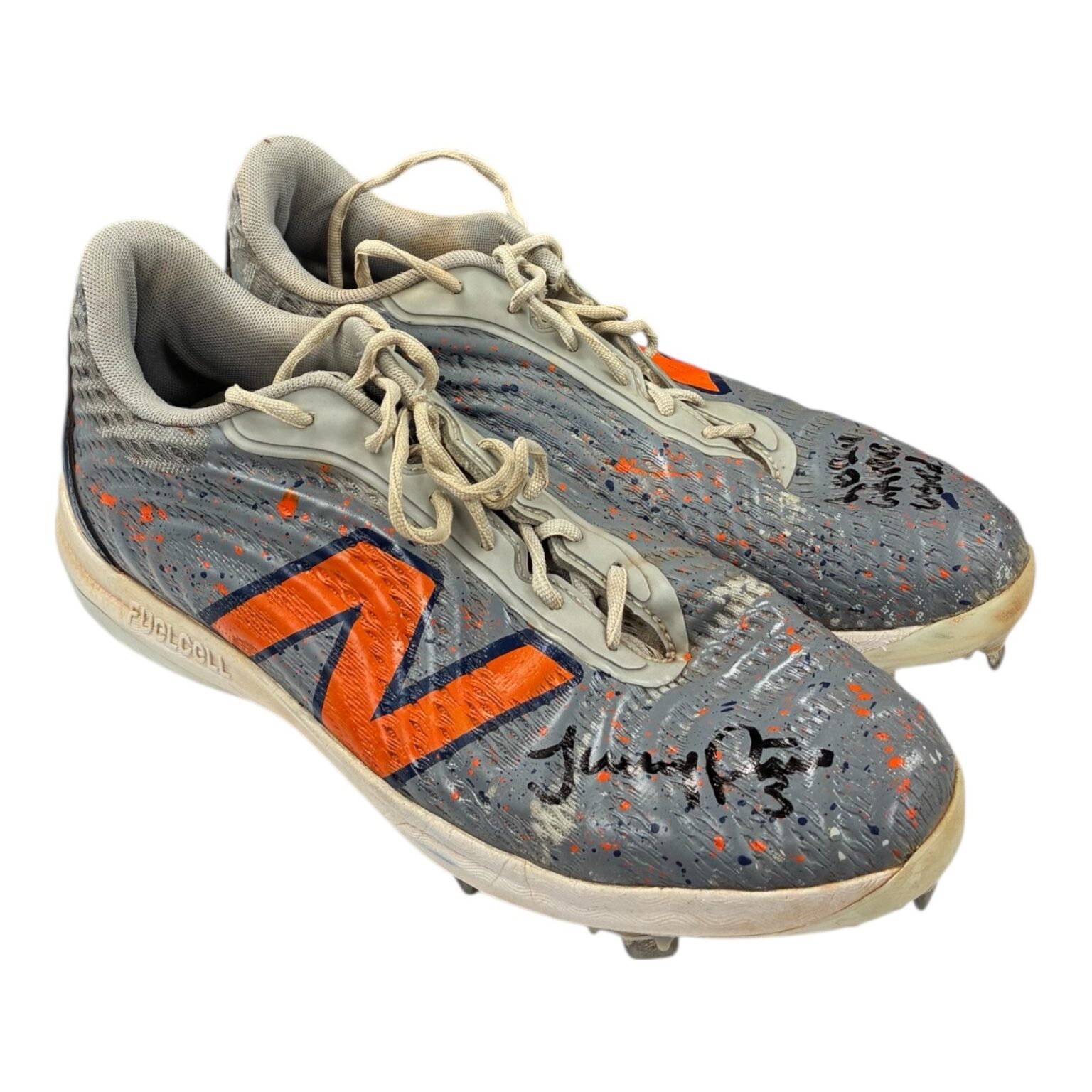 JEREMY PENA SIGNED 2024 SEASON GAME USED ASTROS WORN BASEBALL CLEATS ...