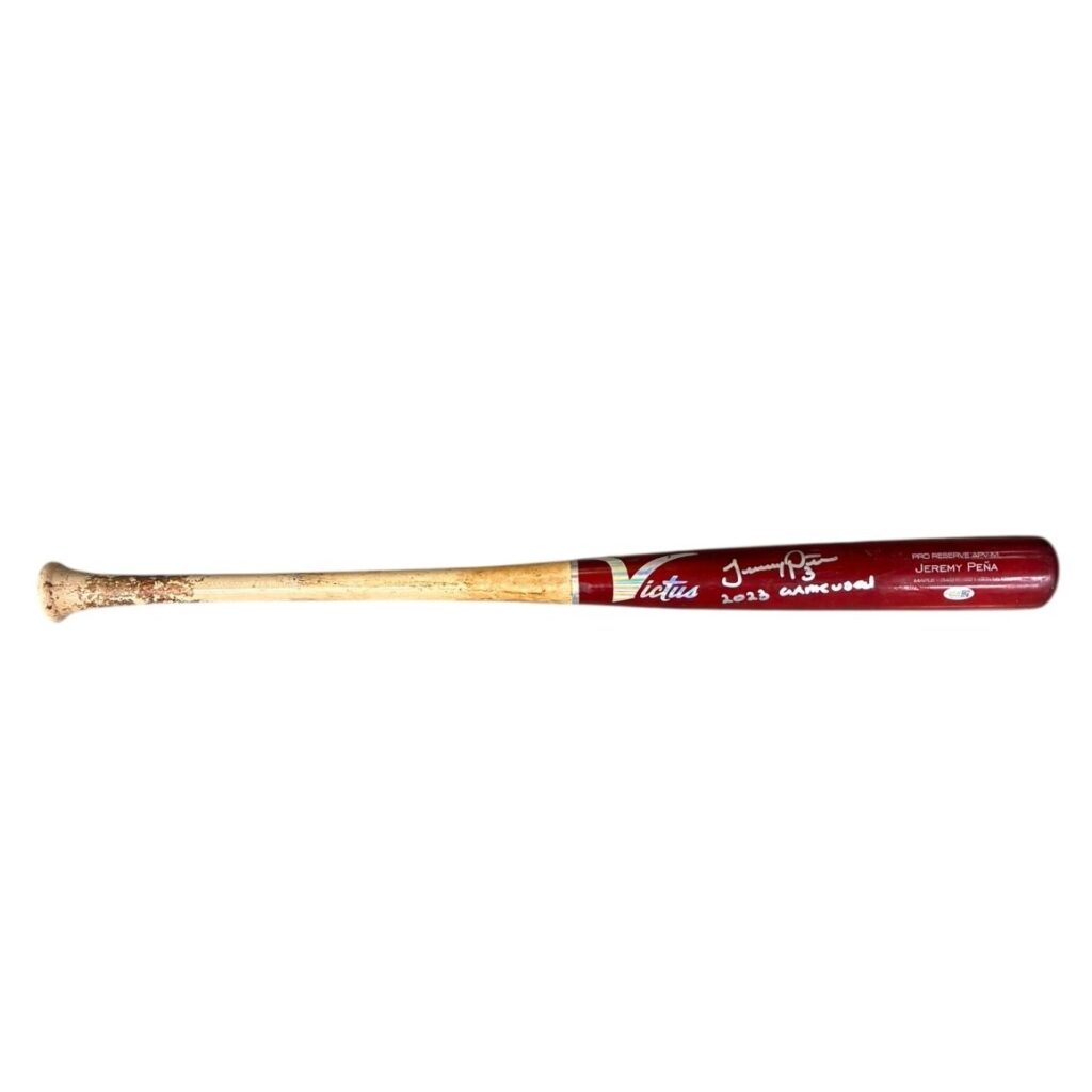 JEREMY PENA SIGNED 2023 ASTROS VICTUS GAME USED BAT PRO RESERVE APV-M ...
