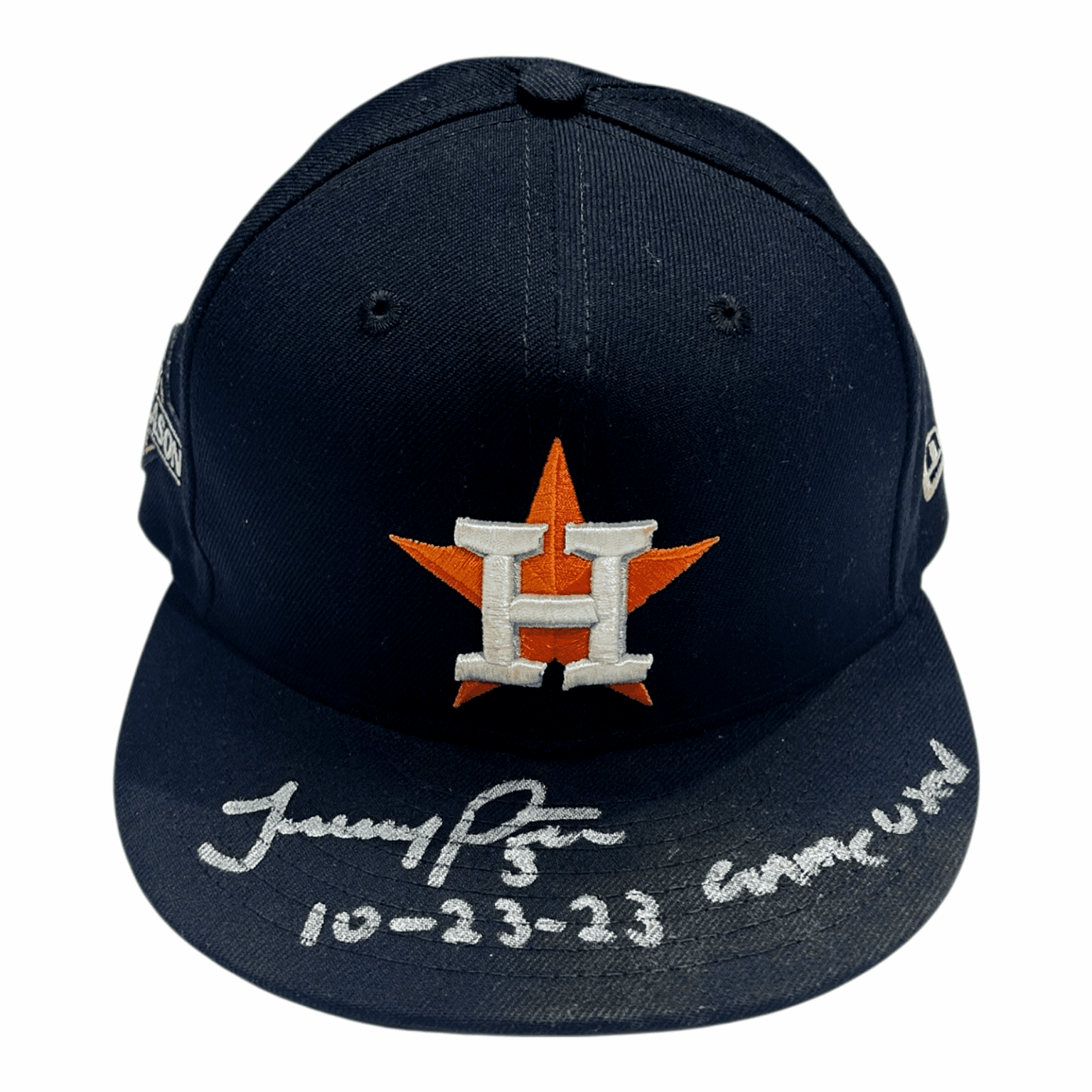 JEREMY PENA SIGNED 2023 POSTSEASON GAME USED NEW ERA HOUSTON ASTROS HAT ...
